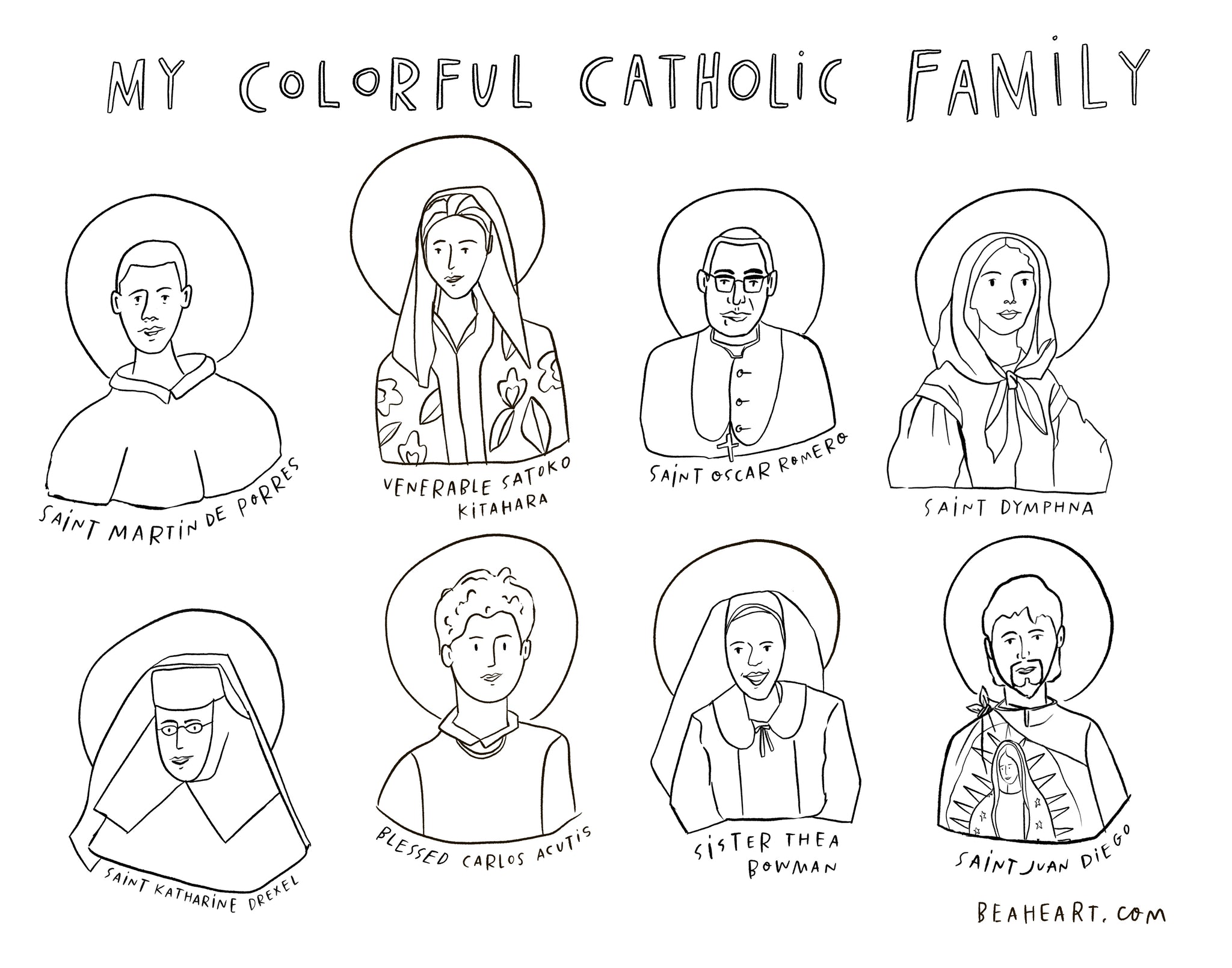 our father coloring page catholic