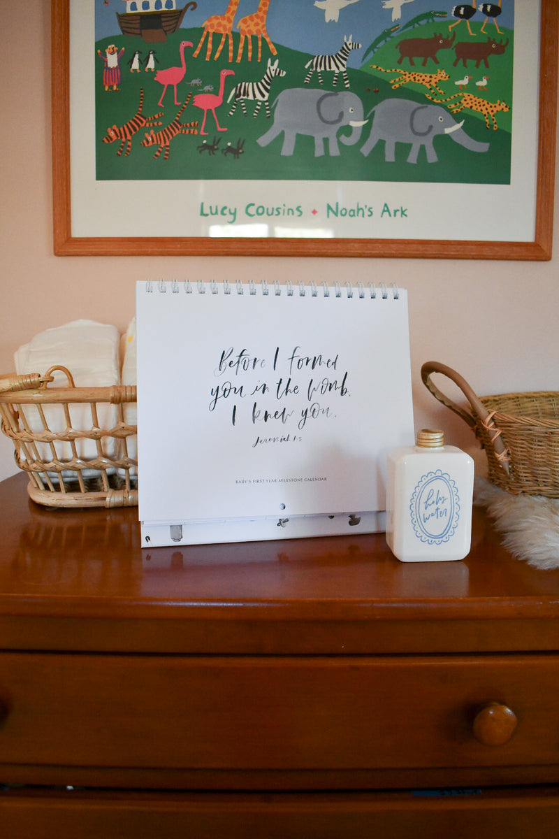 Christian Baby Milestone Calendar | Be A Heart
