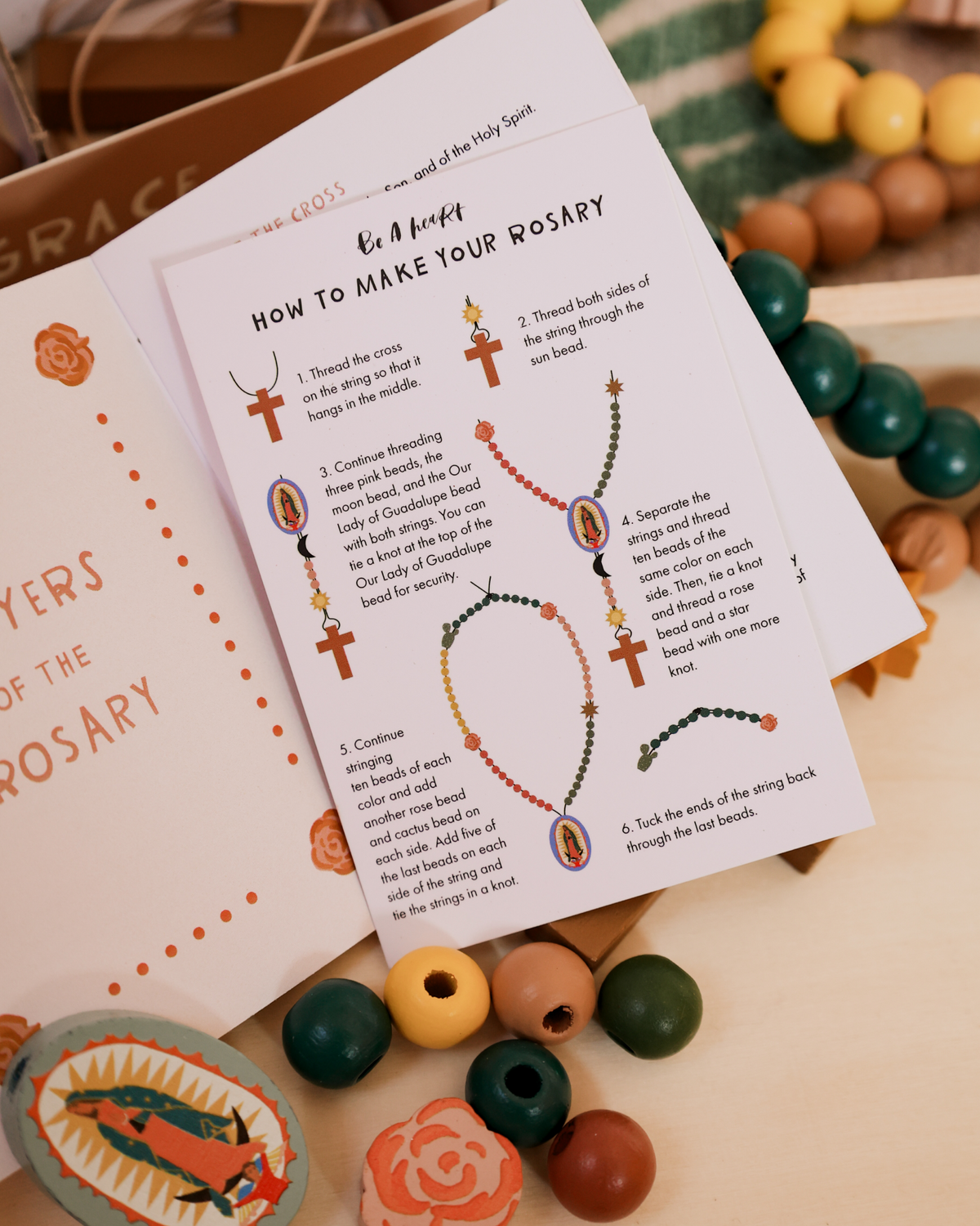 Our Lady of Guadalupe DIY Rosary Kit | Be A Heart